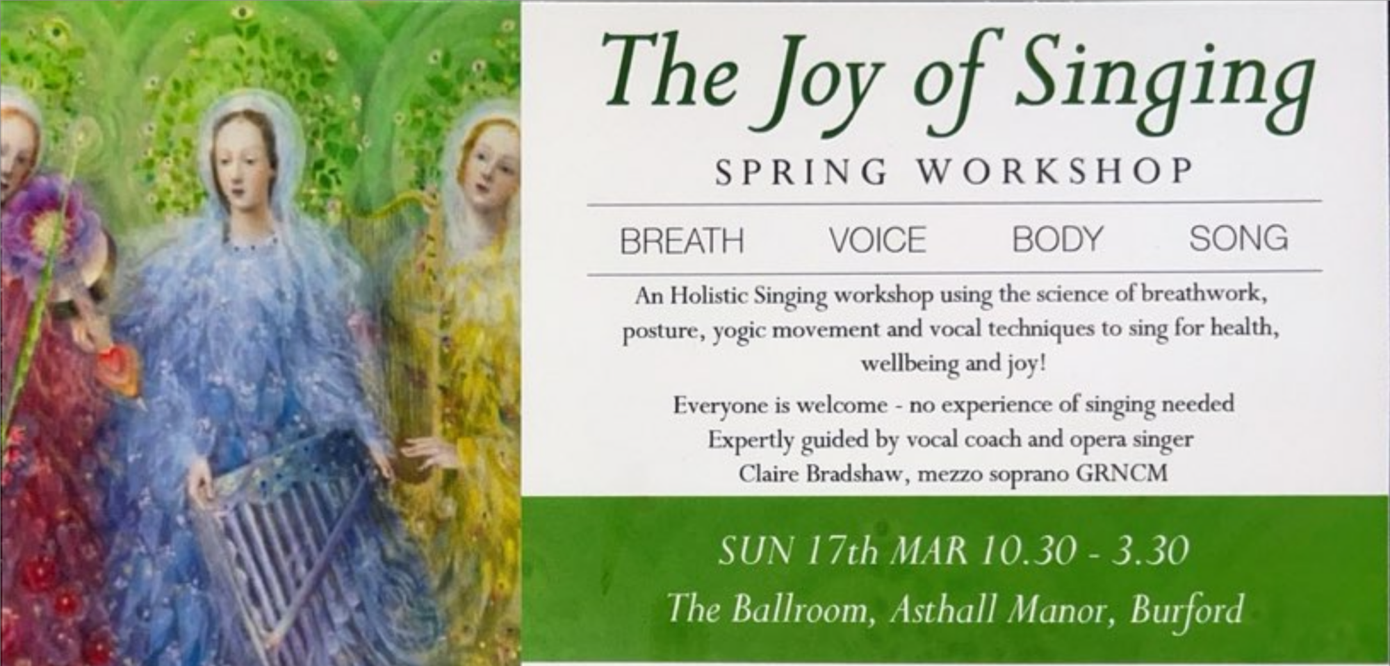 The Joy of Singing with Claire Bradshaw - on form