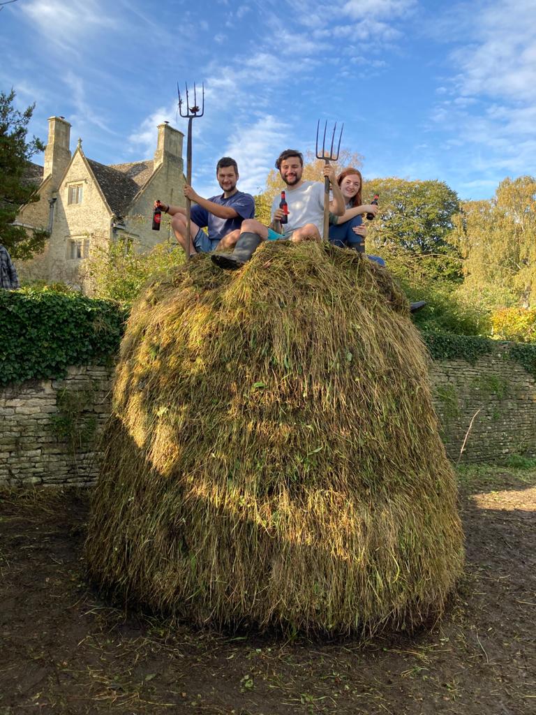 Epic haystack build! - Asthall Manor
